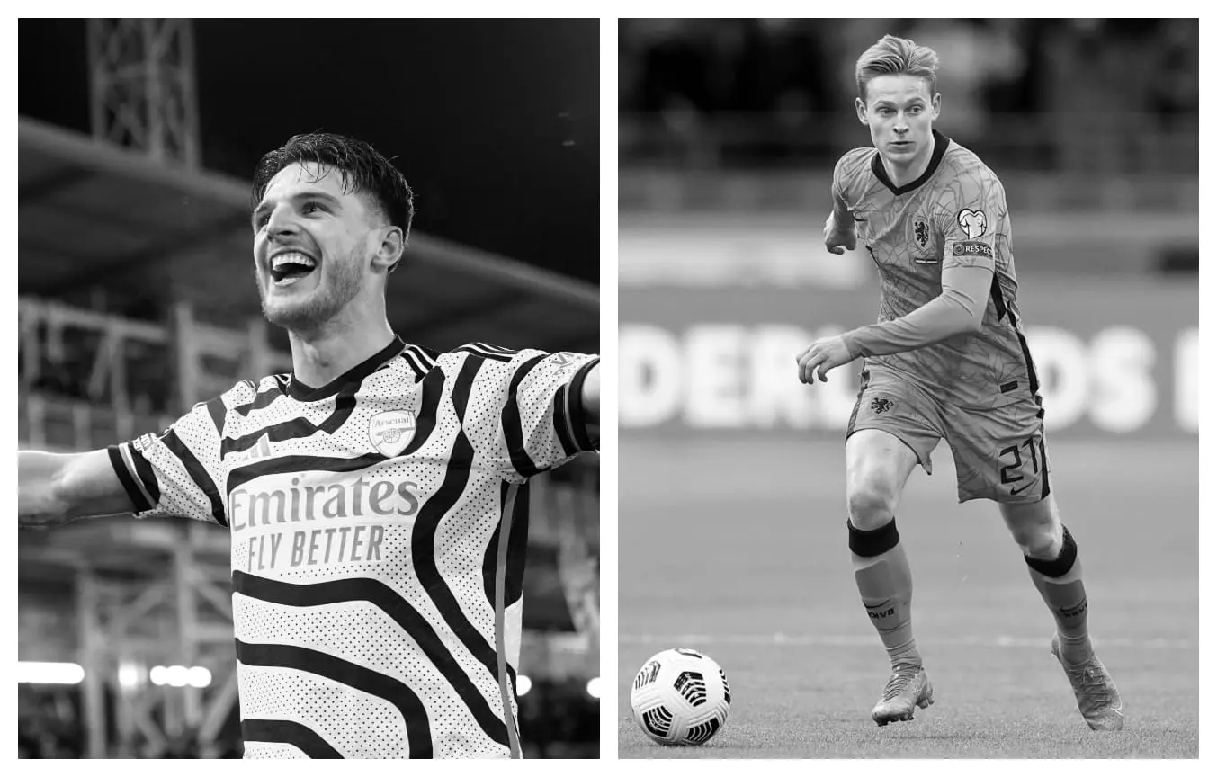 Declan Rice vs Frenkie de Jong Stats Comparison | Career All Time Stats