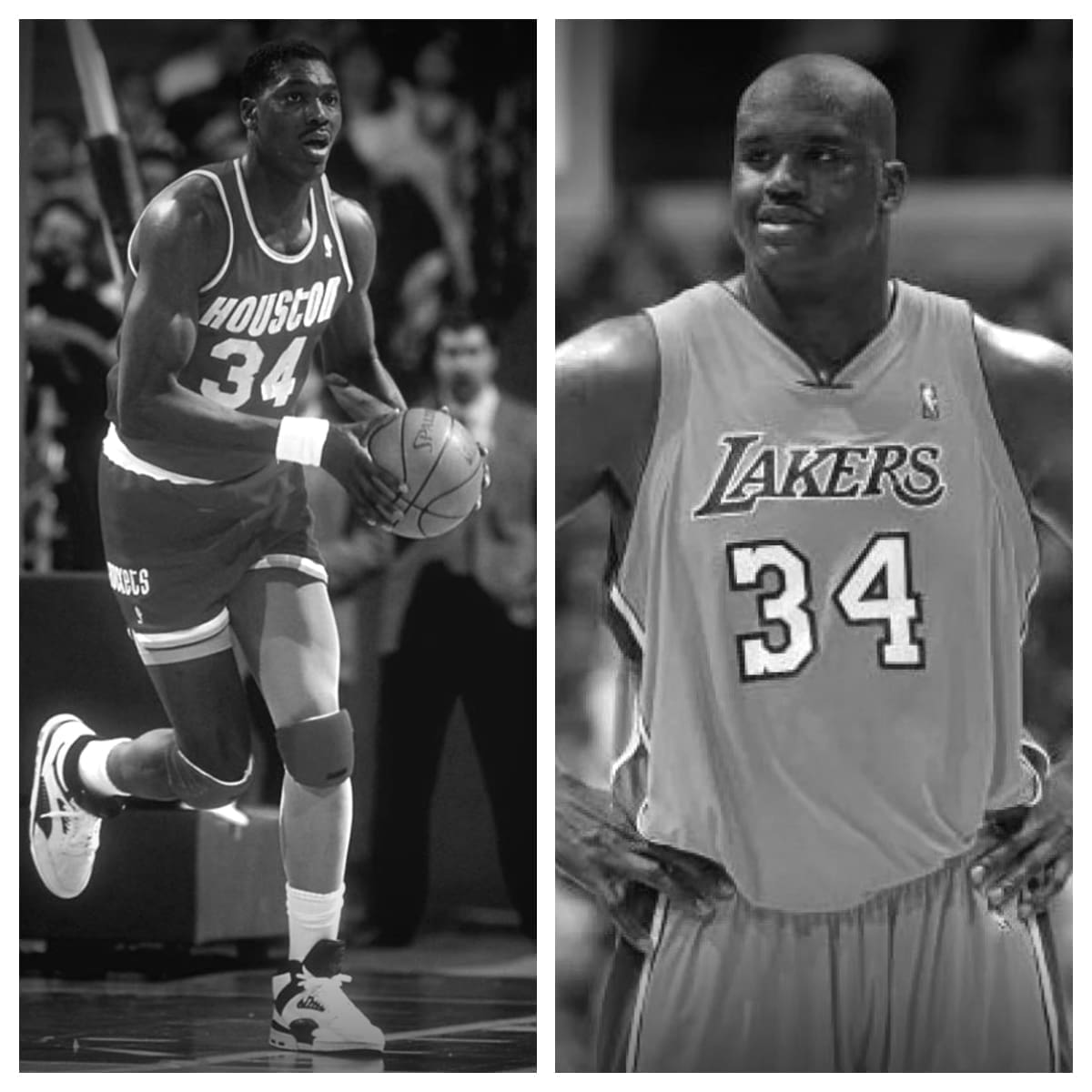 Hakeem Olajuwon vs Shaquille O'Neal Stats Comparison | Career All Time ...