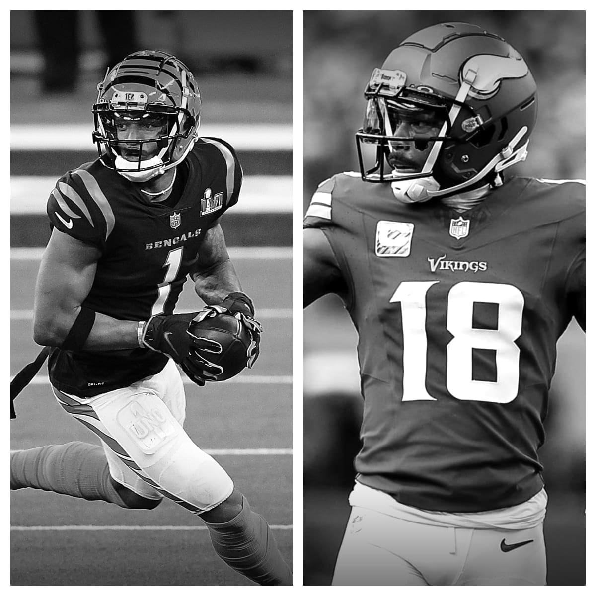 Ja'Marr Chase vs Justin Jefferson Stats Comparison | Career Side by Side Records