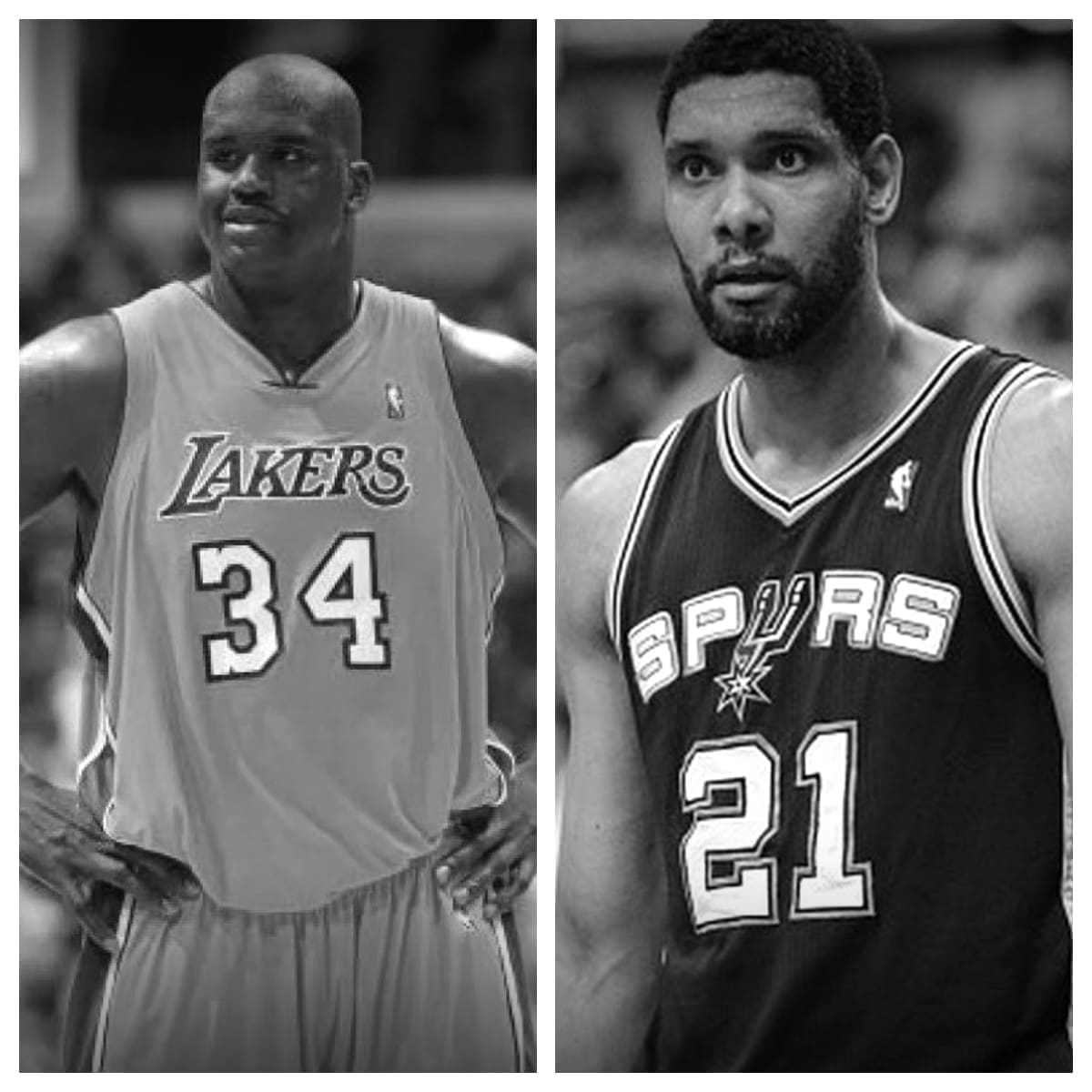 Shaquille O'Neal vs Tim Duncan Stats Comparison | Career All Time Stats