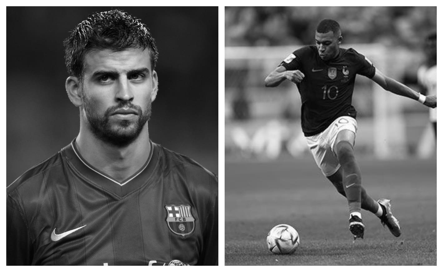 Gerard Pique vs Kylian Mbappe Stats Comparison | Career All Time Stats