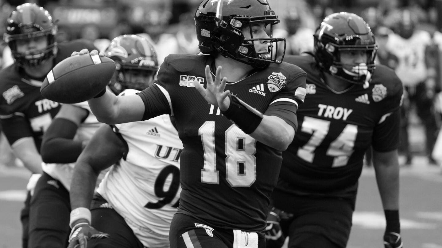 Gunnar Watson College Stats, QB Career, Troy